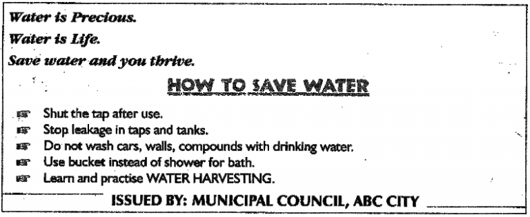 Poster Writing Class 11 Format, Examples, Samples, Topics