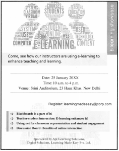 Poster Writing Class 12 Format, Examples, Samples, Topics – MCQ Questions