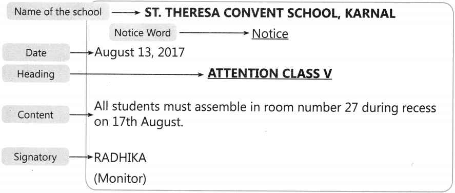 Notice Writing For Class 5 Format Examples Topics Exercises MCQ Notice Writing For Class 5 Format Examples Topics Exercises MCQ